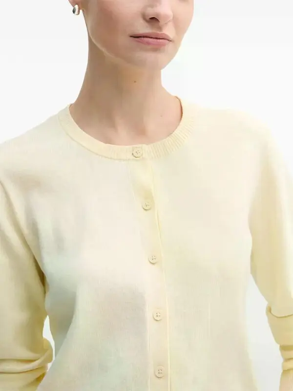 BENETTON Buttoned Cardigan - Yellow