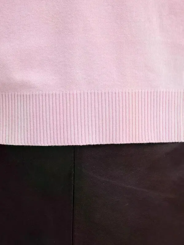 BENETTON V-neck Ribbed Knit Pullover