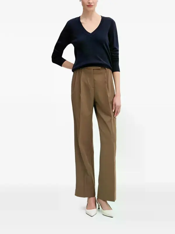 BENETTON V-neck Ribbed Sweater