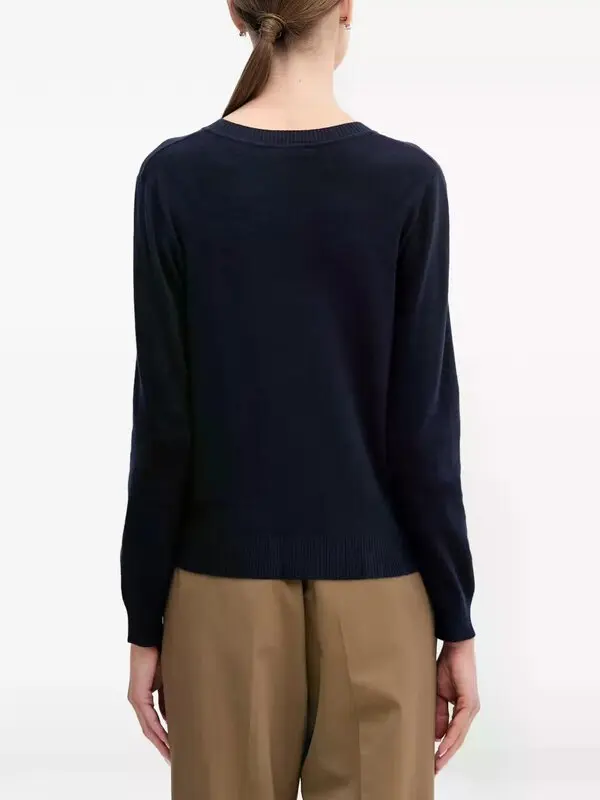 BENETTON V-neck Ribbed Sweater