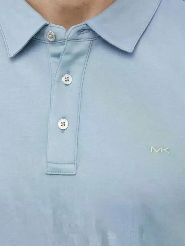 Michael Kors Logo-embroidered Polo Shirt - Blue