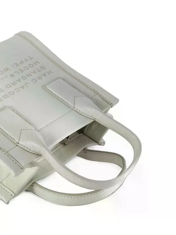Marc Jacobs Logo-embossed Leather Tote Bag - White