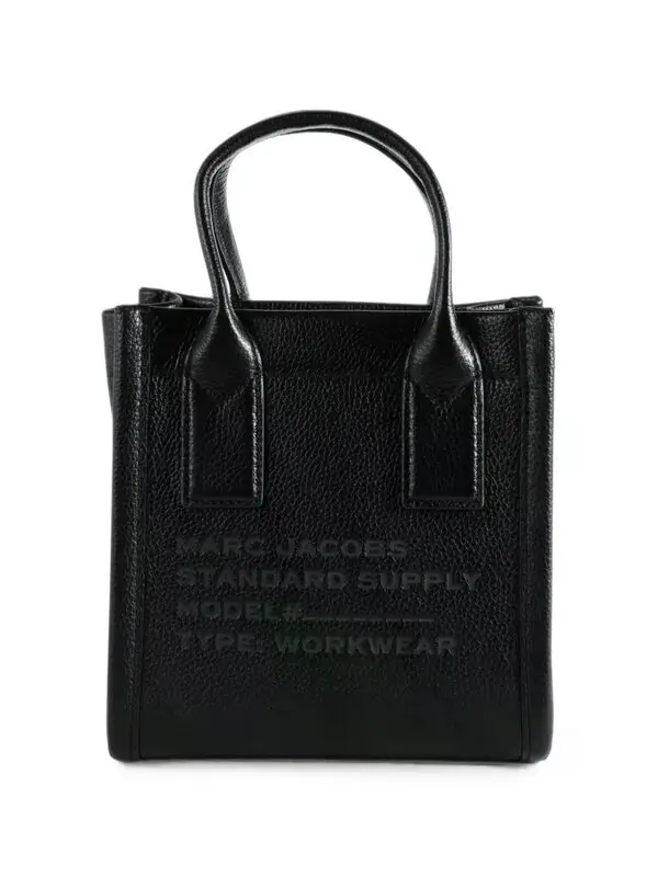Marc Jacobs The Tote Bag Grained Leather Tote Bag - Black