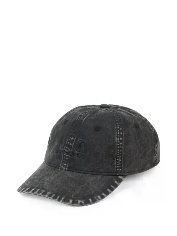 Carhartt Work In Progress Lambert Logo-embroidered Cap - Black