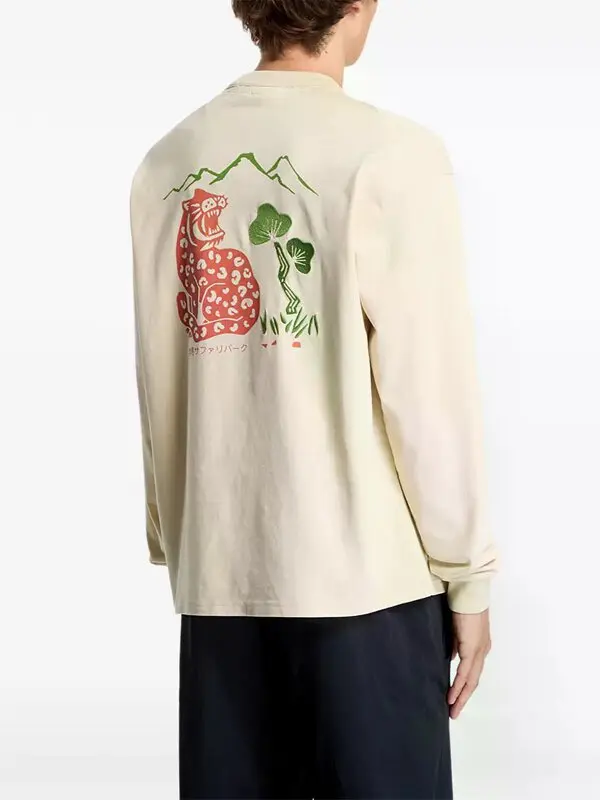 NAPAPIJRI Tenri Graphic-print Long-sleeve T-shirt - Neutrals