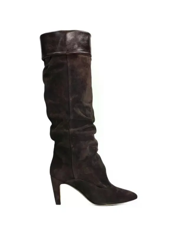 THE SELLER Slouchy Panelled Boots - Brown