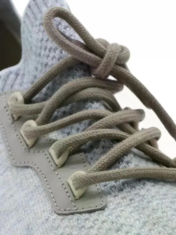 Eleventy Panelled Knit Lace-up Sneakers
