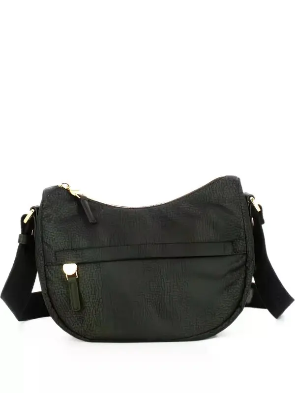 Borbonese B-club Luna Graffiti-print Shoulder Bag - Black