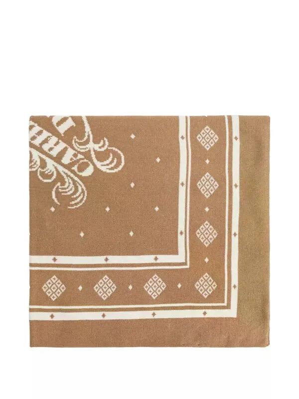 Carhartt Work In Progress Logo-print Bandana Scarf - Brown