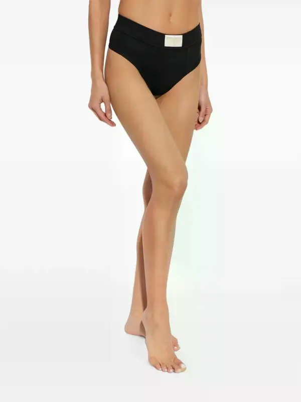 Palm Angels High-waisted Ribbed Thongs