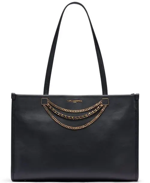 Karl Lagerfeld Paris Jade Tote Bag - Black/gold