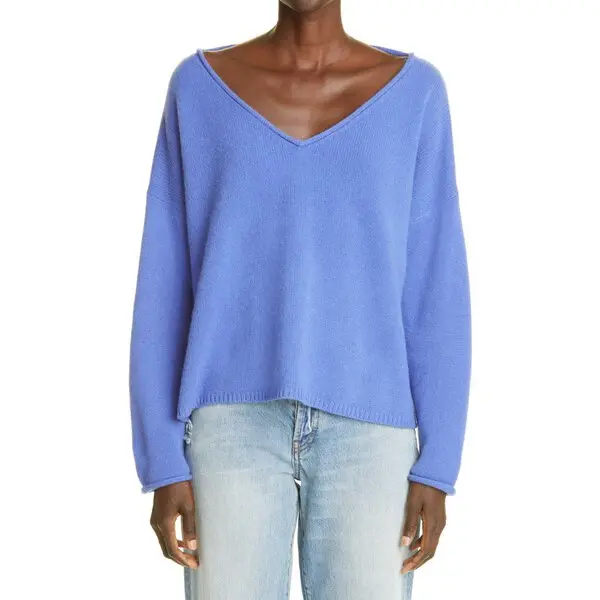 THE ELDER STATESMAN Oversize Cashmere Sweater - Cyclamen