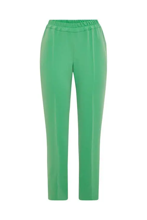 MAISON COMMON Straight Leg Cropped Pants With Bow Detail