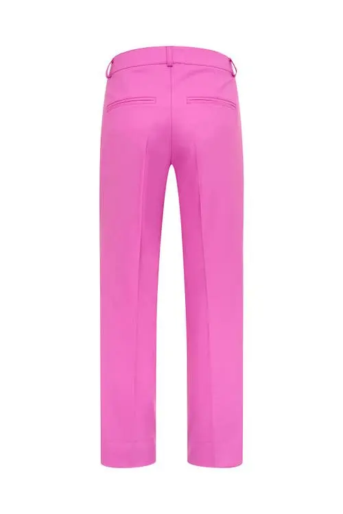 MAISON COMMON Signature Pants In Cool Wool Stretch - Pink