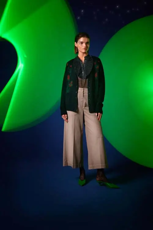 MAISON COMMON Cropped Wide-legged Pants