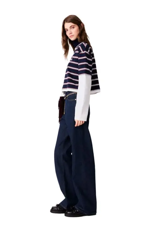 Maje Layered-effect T-shirt