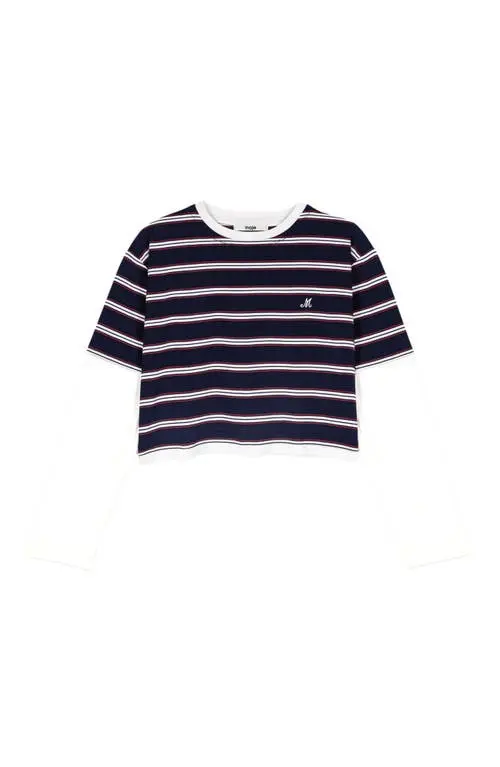 Maje Layered-effect T-shirt