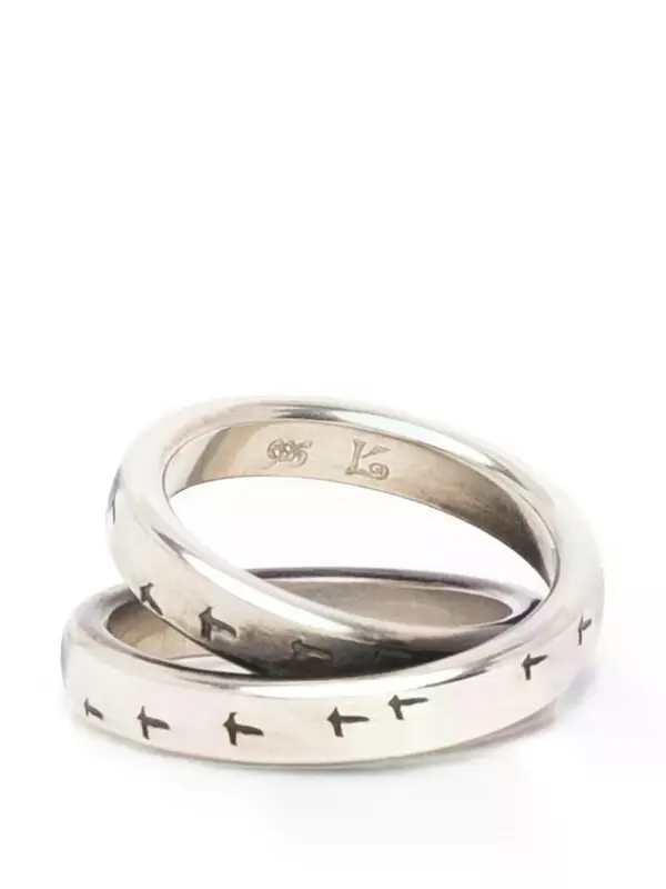 Werkstatt:München Engraved Bird Motif Rings - Silver
