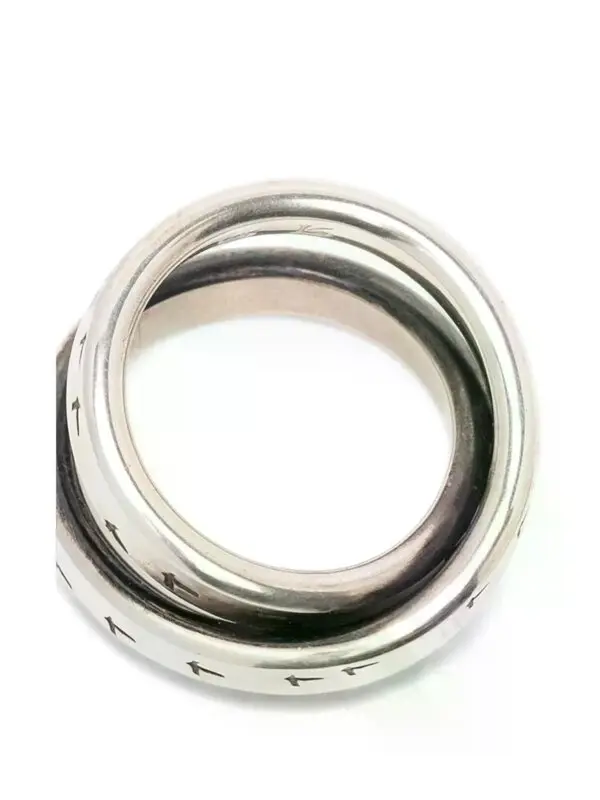 Werkstatt:München Engraved Bird Motif Rings