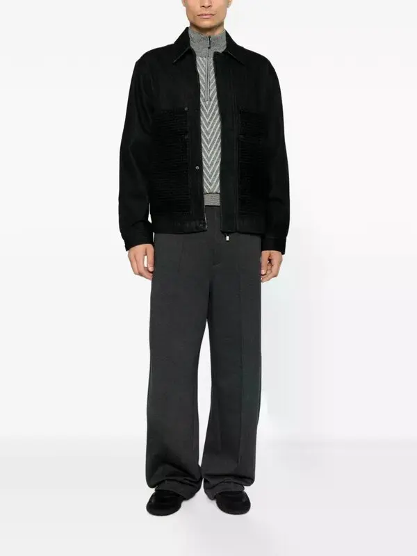 Emporio Armani Logo-pattern Denim Jacket