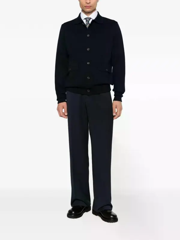 CELLAR DOOR Milo Straight-leg Trousers - Blue