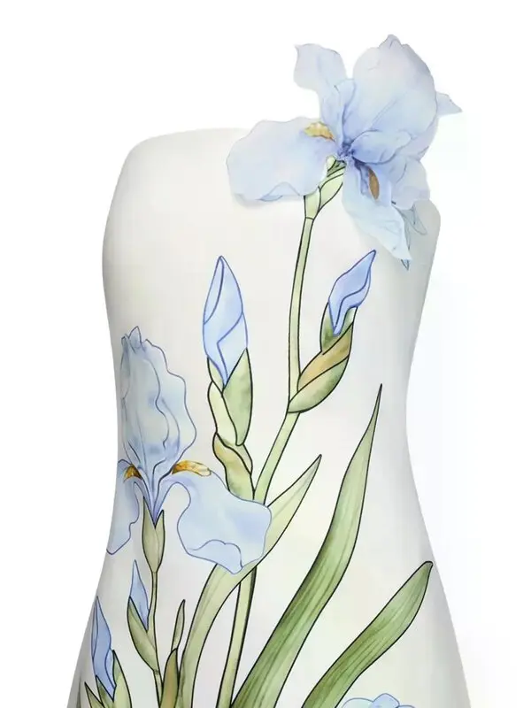 Jw Pei Floral One-shoulder Dress - White