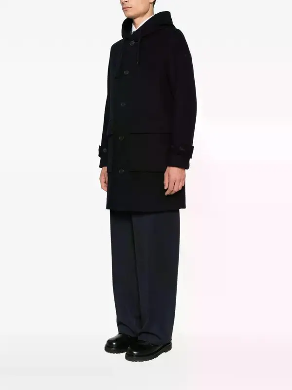 MANUEL RITZ Hooded Button-up Coat