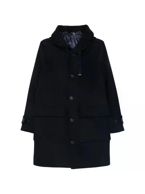 MANUEL RITZ Hooded Button-up Coat