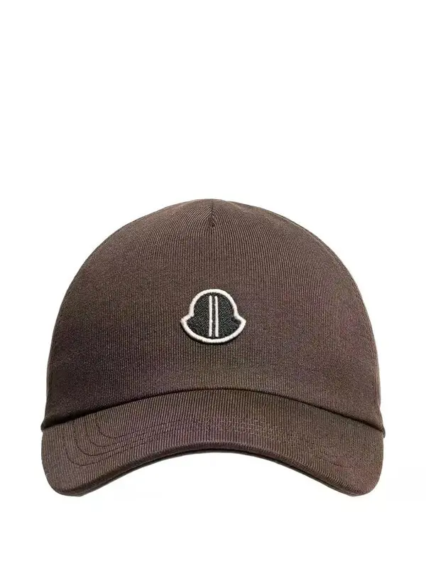 Rick Owens X Moncler Logo-patch Baseball Hat - Brown