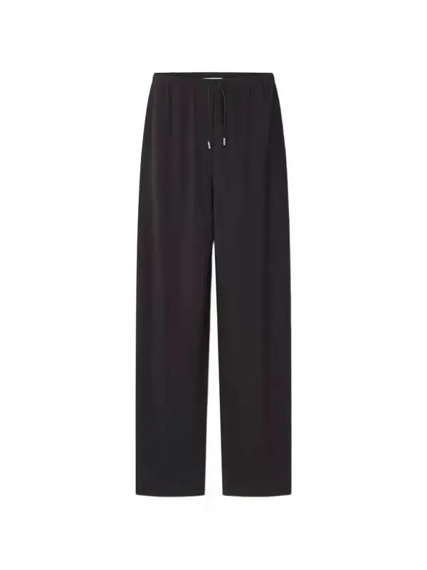 LANVIN Drawstring Wide-leg Trousers - Black