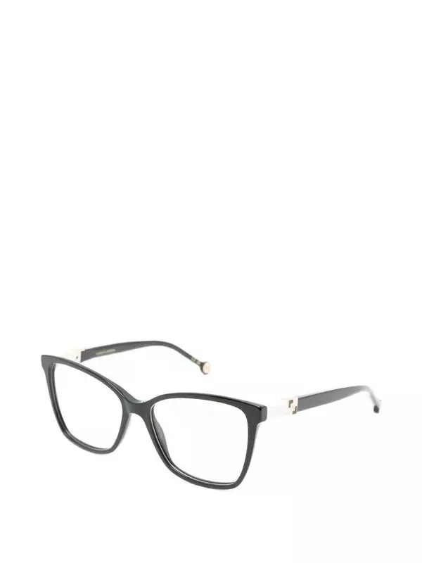 Carolina Herrera Logo-plaque Cat-eye Frame Glasses
