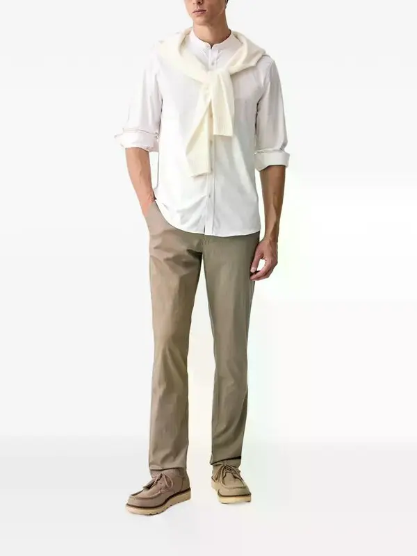 Michael Kors Cotton-blend Chino Trousers With A Slim Fit
