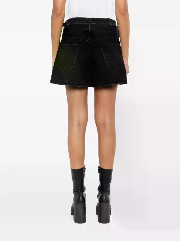 Sacai High-waisted Denim Shorts