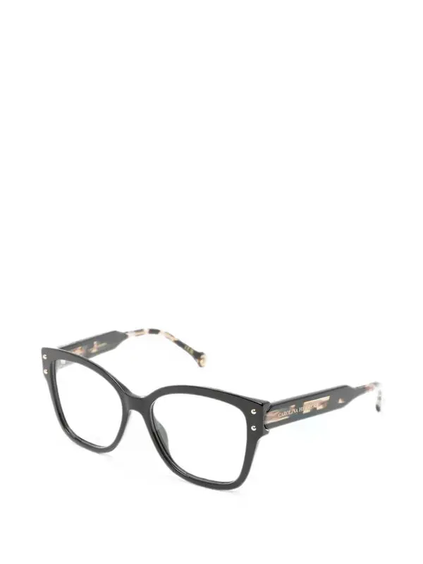Carolina Herrera Tortoiseshell-effect Cat-eye Frame Glasses