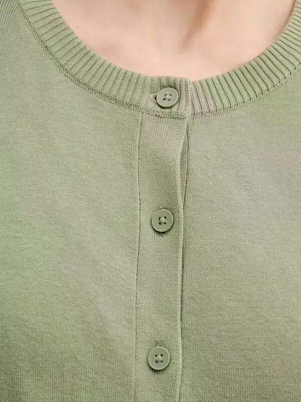 BENETTON Buttoned Knit Cardigan