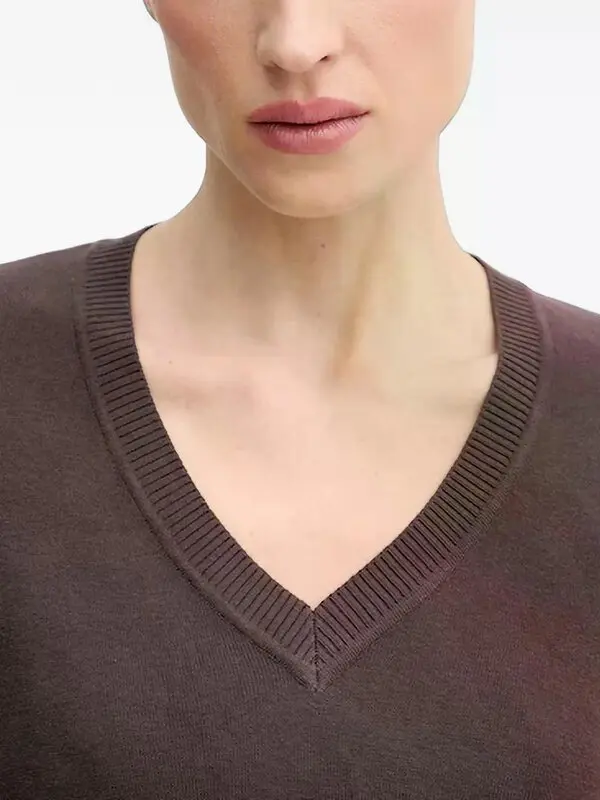 BENETTON V-neck Long Sleeve Top