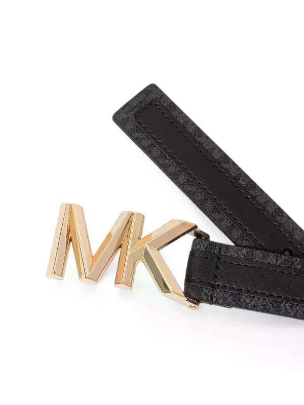 Michael Kors Mk Plaque Monogram Belt