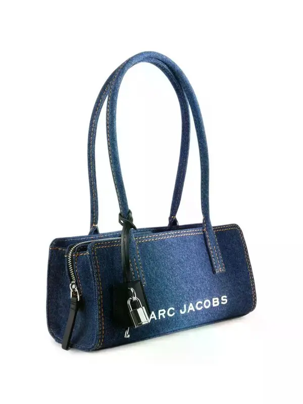 Marc Jacobs Logo Print Denim Shoulder Bag