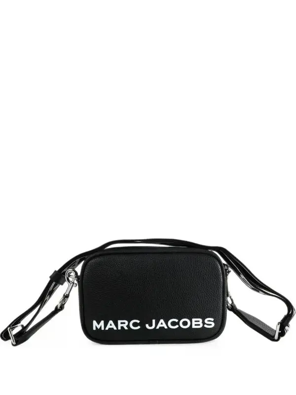 Marc Jacobs Logo-print Leather Shoulder Bag - Black