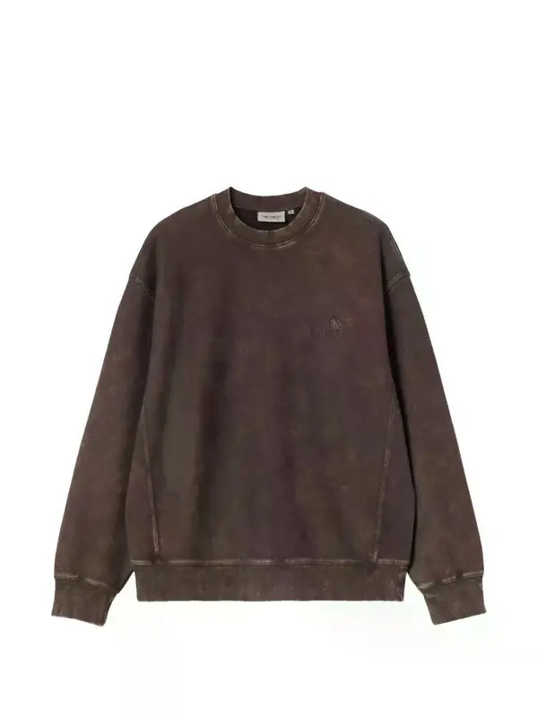 Carhartt Work In Progress Lambert Embroidered Sweatshirt - Brown