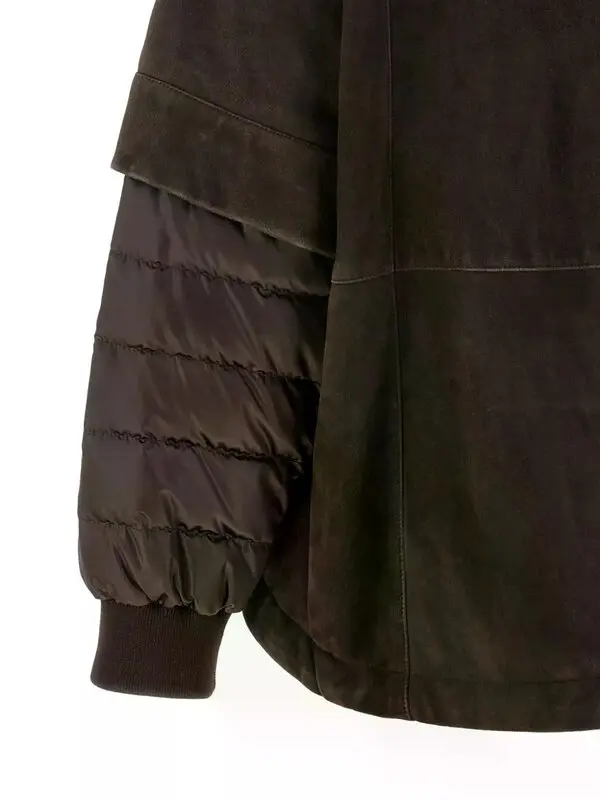MOORER Elite 2-in-1 Suede Jacket With Quilted Sleeves