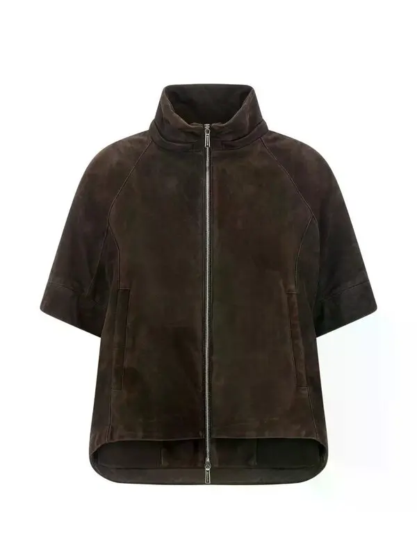 MOORER Elite 2-in-1 Suede Jacket With Quilted Sleeves