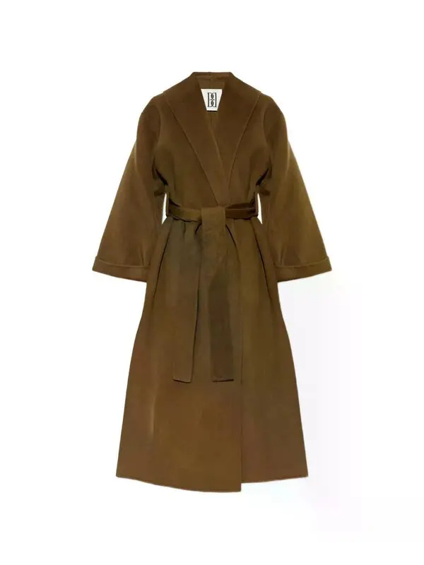 BY MALENE BIRGER Trullem Belted Shawl-collar Coat - Brown