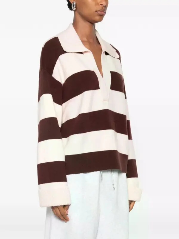 FORTE_FORTE Horizontal-stripe Sweater