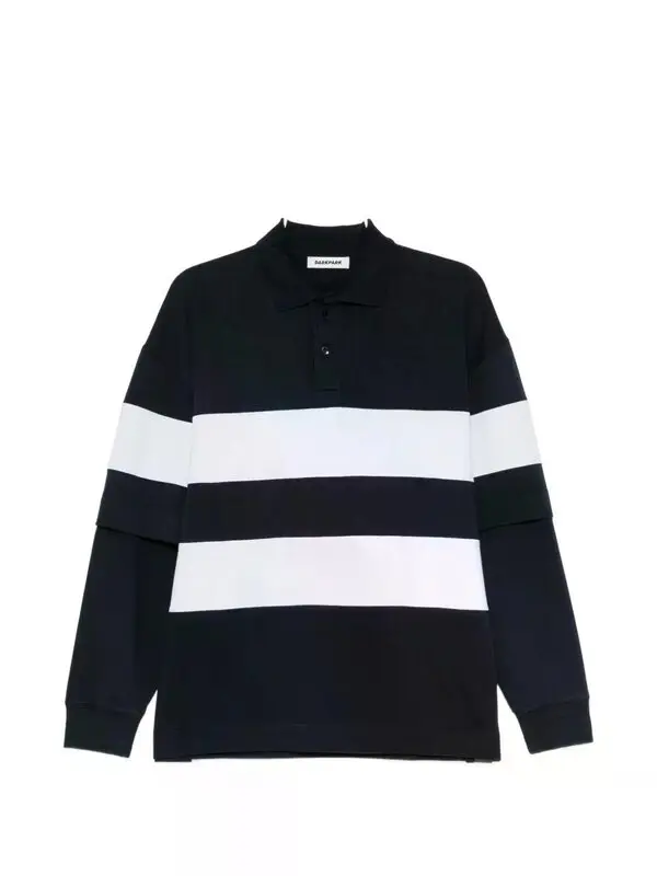 DARKPARK Striped Double-sleeve Polo Shirt