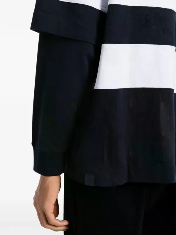 DARKPARK Striped Double-sleeve Polo Shirt