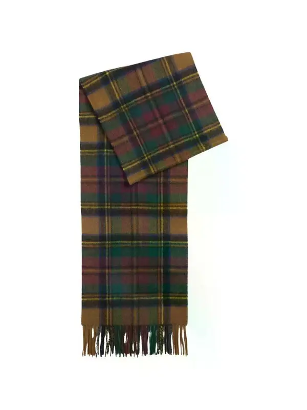Barbour Tartan-check Fringed Scarf