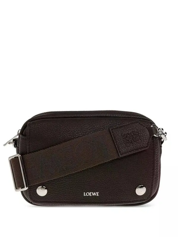 Loewe Small Pebble Messenger Bag - Brown