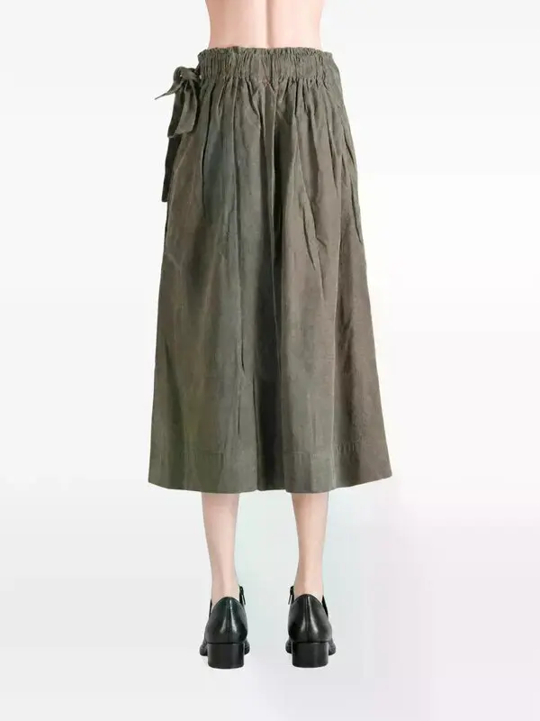 CASEY CASEY Wrap-style Gathered Midi Skirt