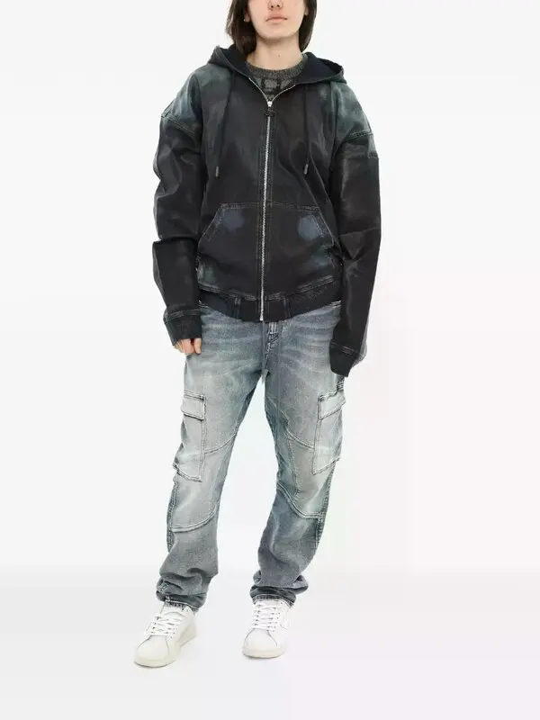 DIESEL® Zip-up Hoodie - Black